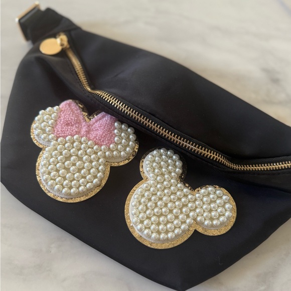 Disney | Bags | Mickey Minnie Mouse Disney Black Belt Bag Fanny Stoney ...